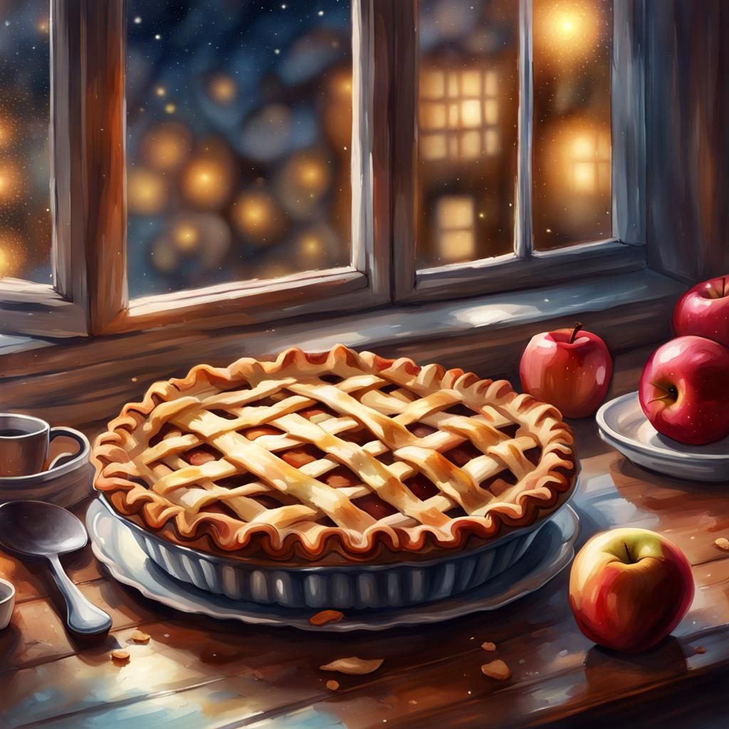 Yummy Apple Pie - AI Generated Artwork - NightCafe Creator