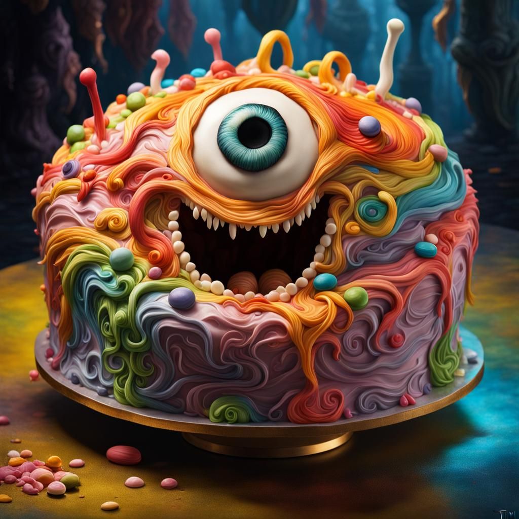 Living cake - AI Generated Artwork - NightCafe Creator