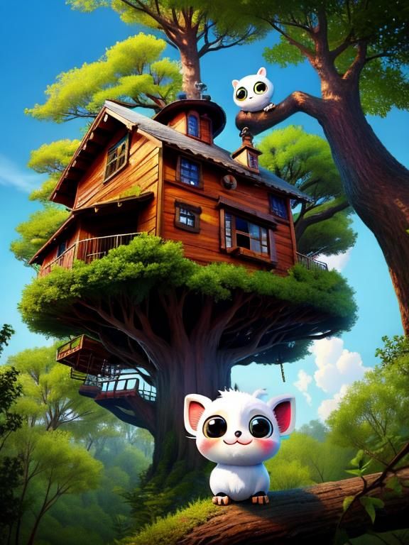 the treehouse friends - AI Generated Artwork - NightCafe Creator
