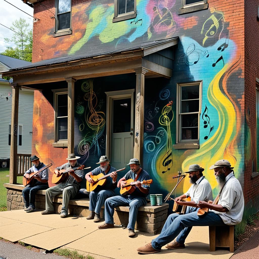 Appalachian Music - AI Generated Artwork - NightCafe Creator