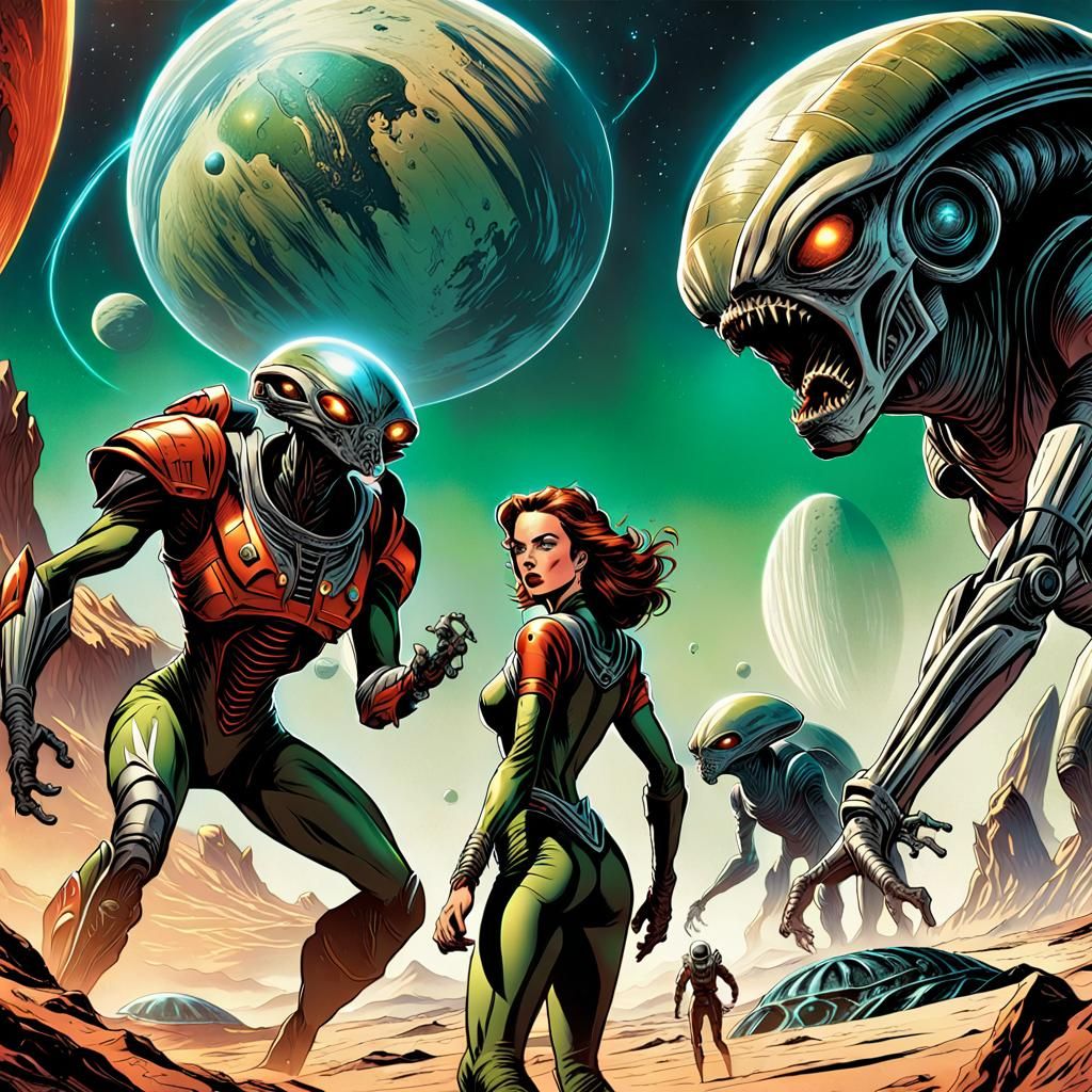 Aliens - AI Generated Artwork - NightCafe Creator