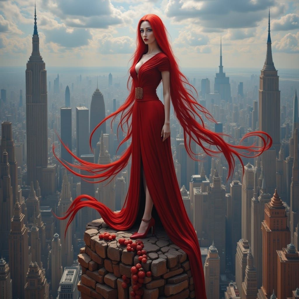 Ravena - Evil Witch Dominates Crumbling Urban Landscape