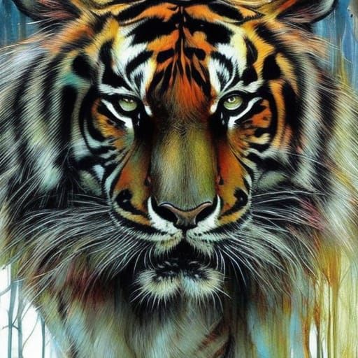 Sunda tiger - AI Generated Artwork - NightCafe Creator