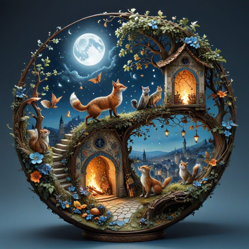 Mythical creatures - Ottoman Miniature: Mythical Creatures ...