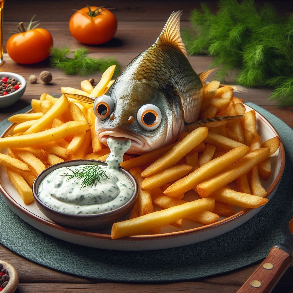 Fish and Chips - AI Generated Artwork - NightCafe Creator