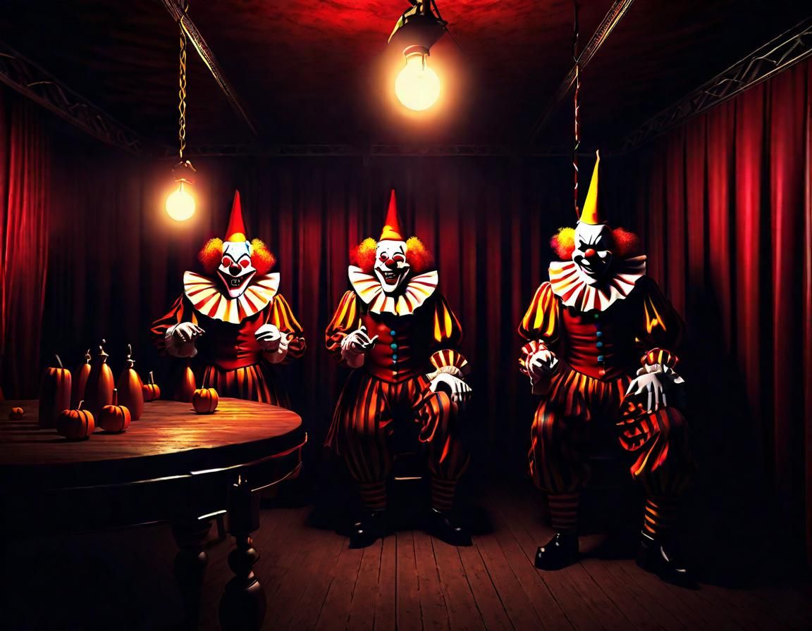 Clowns from the Sinister Circus - AI Generated Artwork - NightCafe Creator