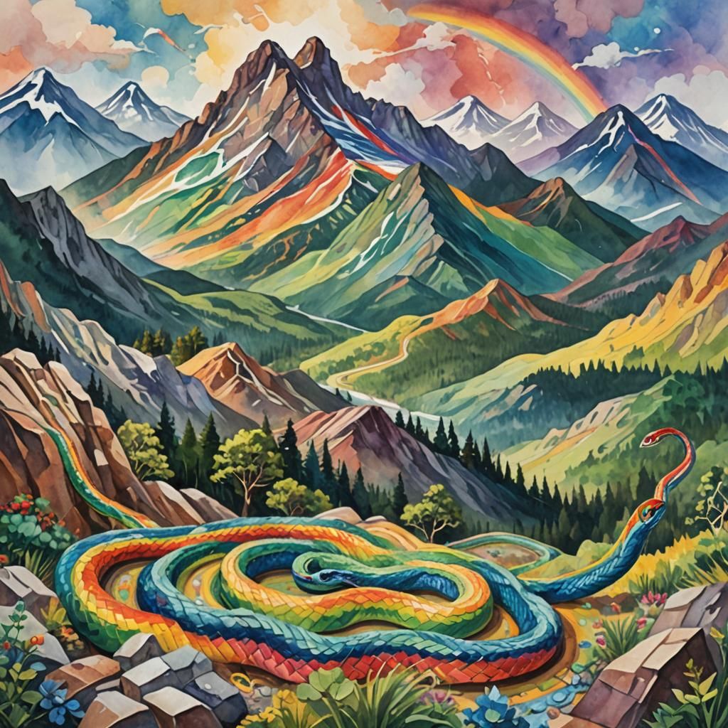 The snake - AI Generated Artwork - NightCafe Creator