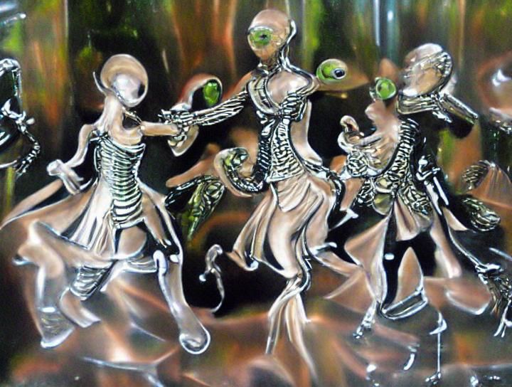 Dance with aliens from 17th century - AI Generated Artwork - NightCafe ...