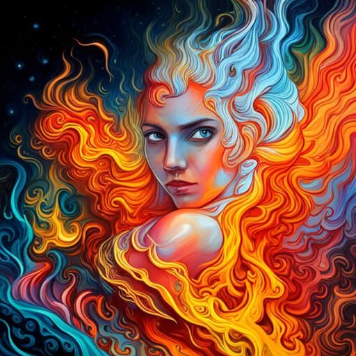 Personification of fire - AI Generated Artwork - NightCafe Creator