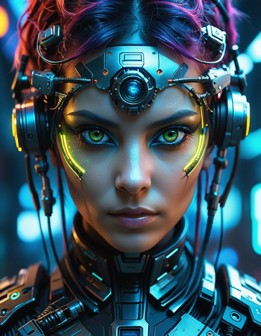 Bio-Punk woman (Crystal Clear XL Light) - AI Generated Artwork ...