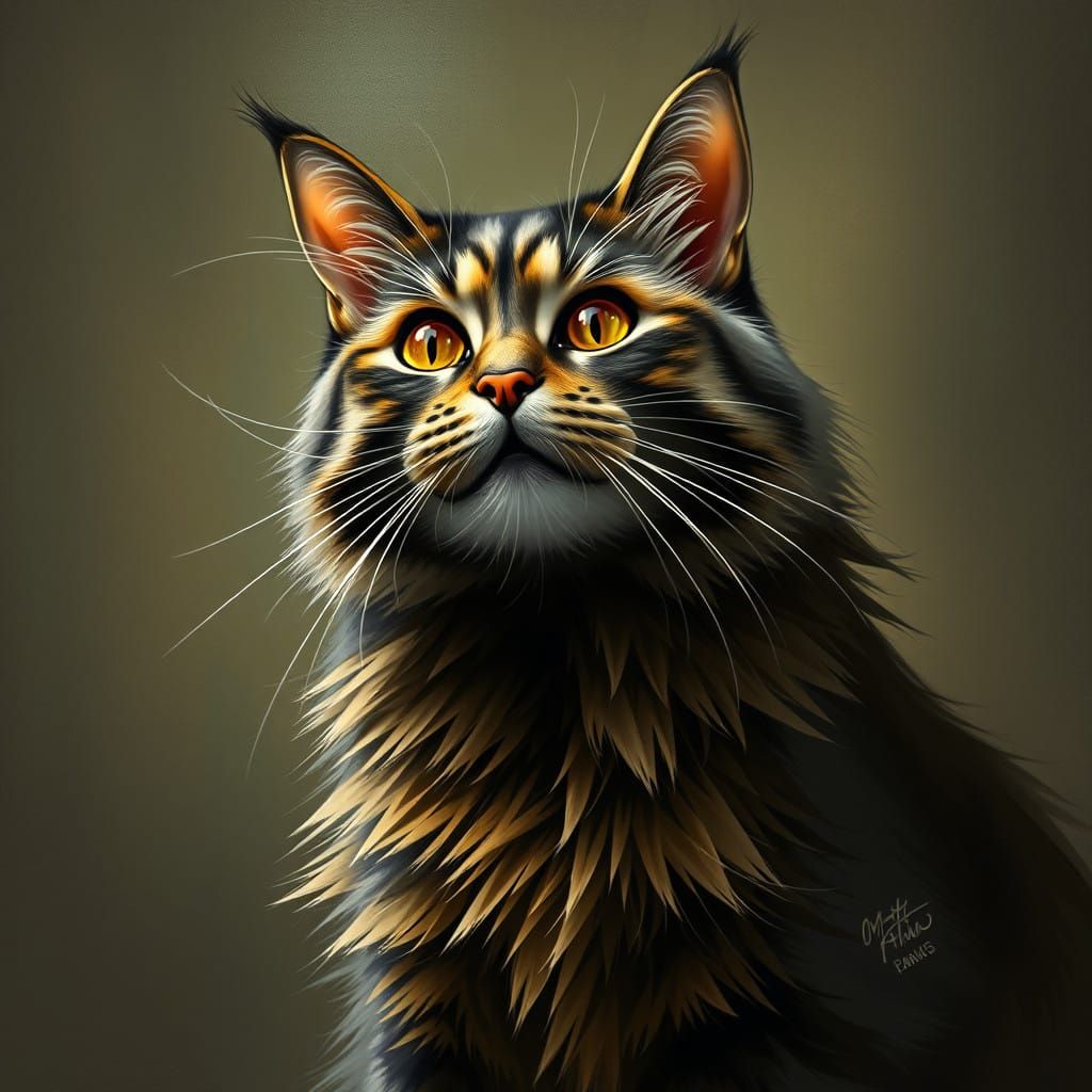 Funk cat - Funky Feline in Groovy Attire