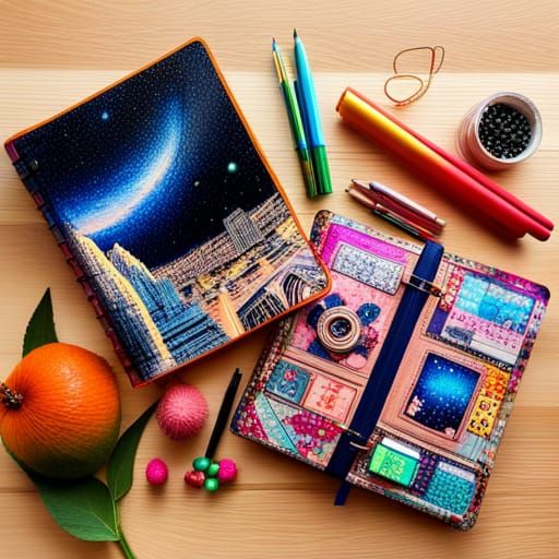 Colourful Journals - AI Generated Artwork - NightCafe Creator