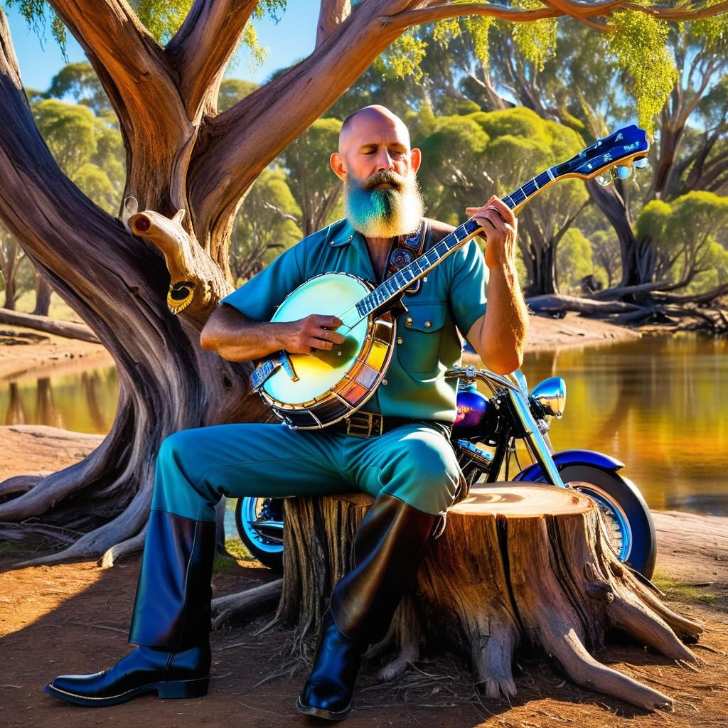 The bearded troubadour 4 - AI Generated Artwork - NightCafe Creator