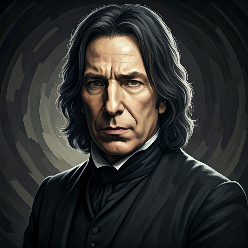 Severus Snape - Mysterious Old Wizard in Dark Castle