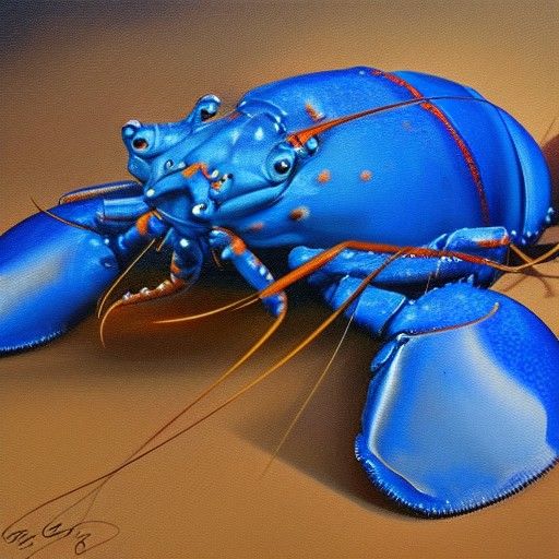 blue lobster - AI Generated Artwork - NightCafe Creator