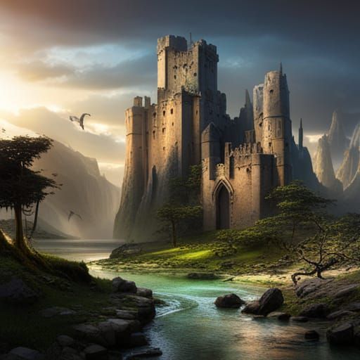 Crumbling Castle - AI Generated Artwork - NightCafe Creator