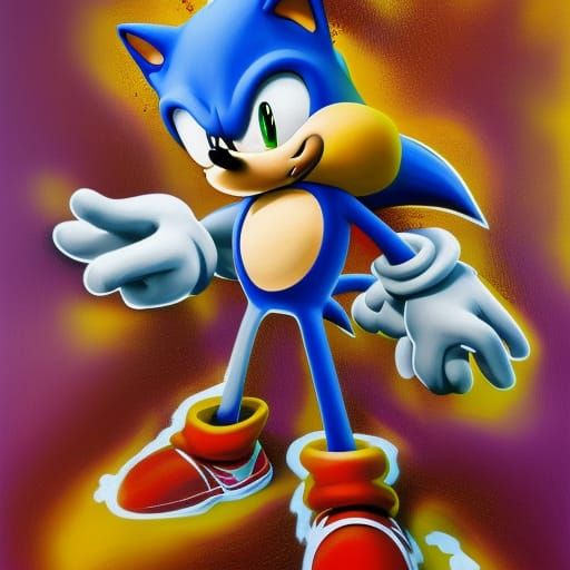 Sonic the hedgehog - AI Generated Artwork - NightCafe Creator