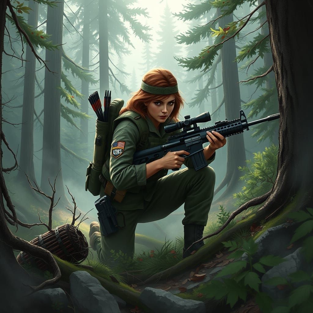 USMS Fugitive Tracker in the Rocky Mountains - AI Art