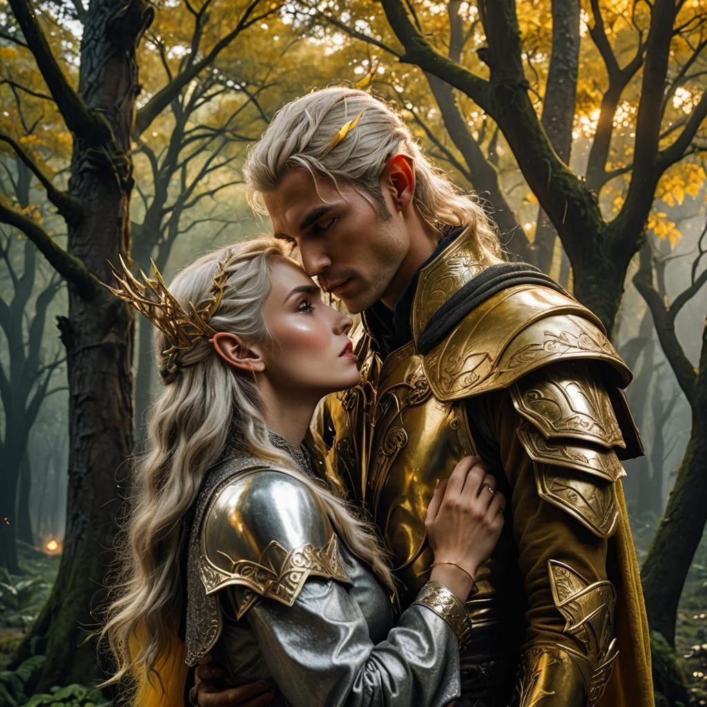 Elven Lovers - AI Generated Artwork - NightCafe Creator