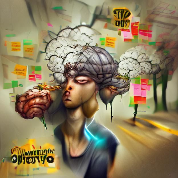 Stop Overthinking - Slow Down An Overactive Mind - AI Generated Artwork ...