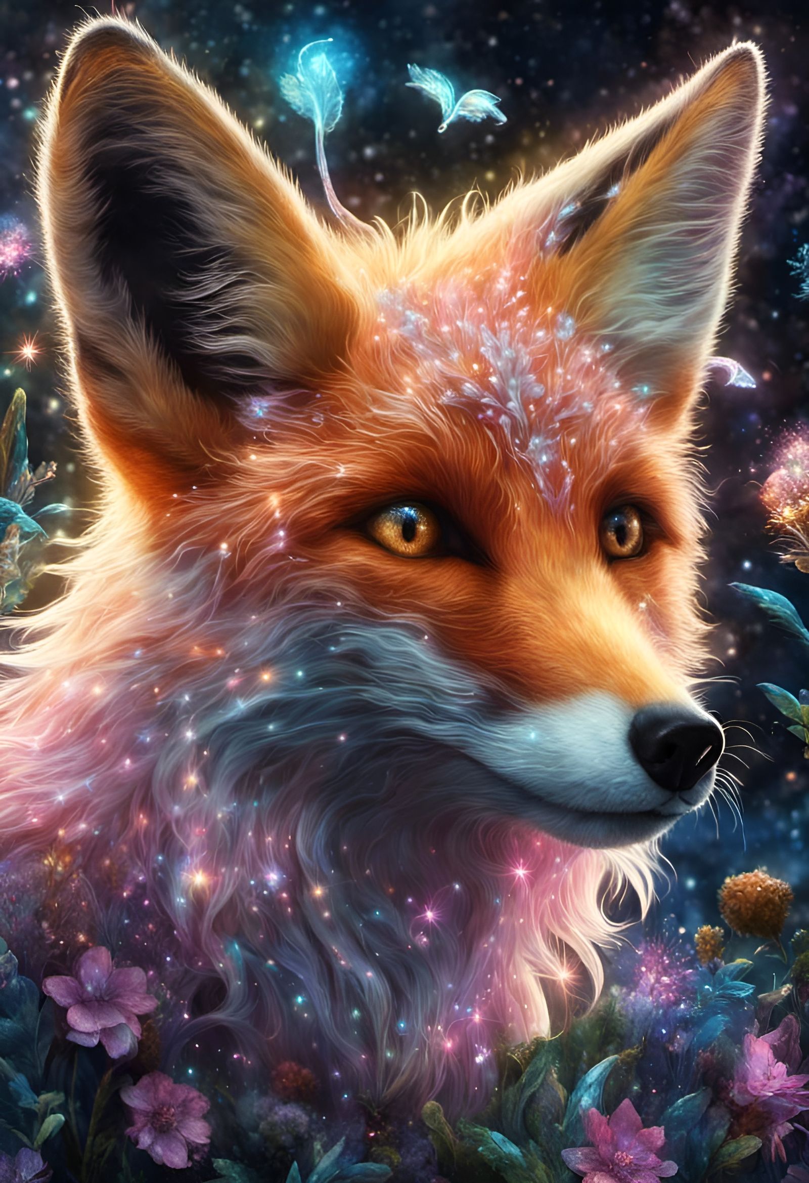 Sparkle Fox - AI Generated Artwork - NightCafe Creator