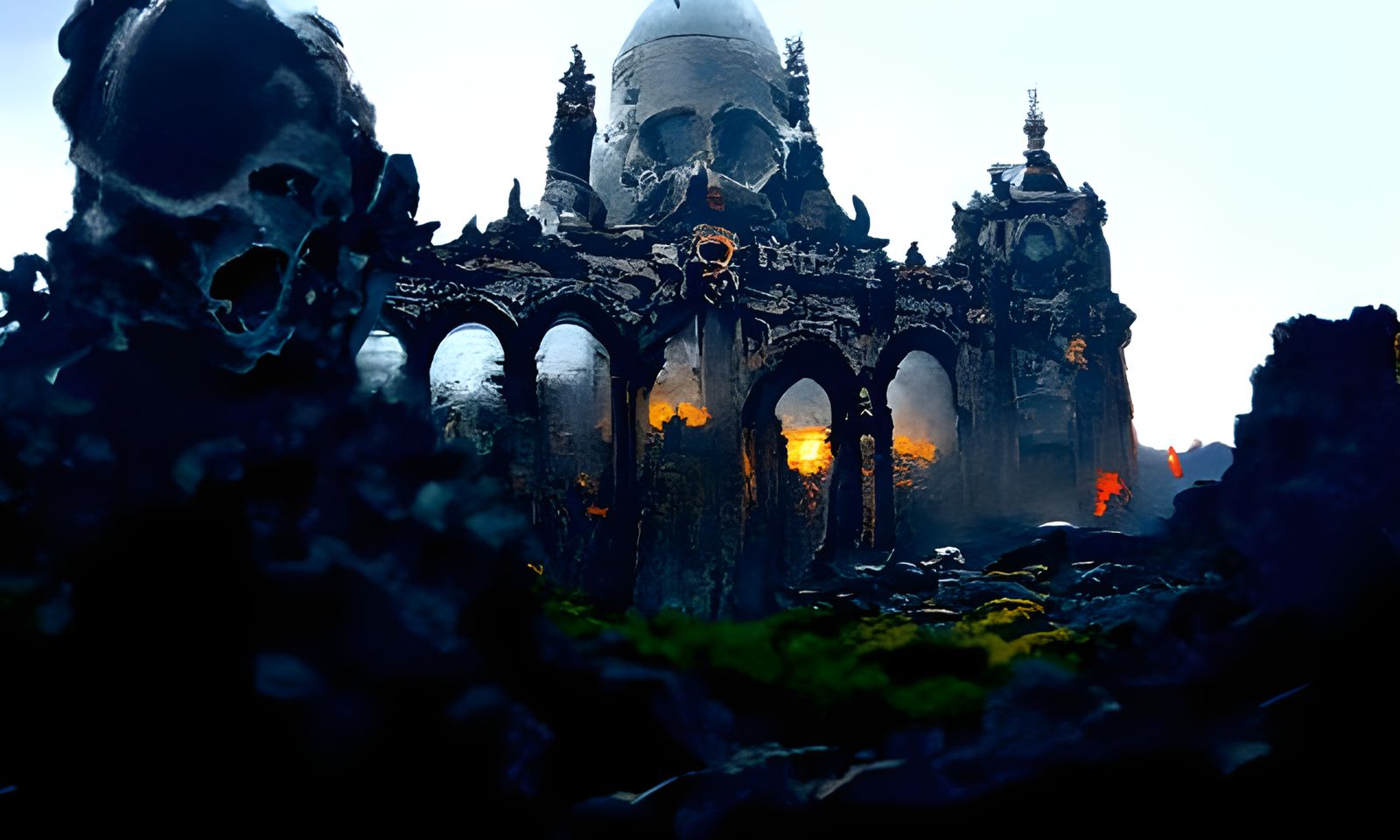 Castle of a Lich King - AI Generated Artwork - NightCafe Creator