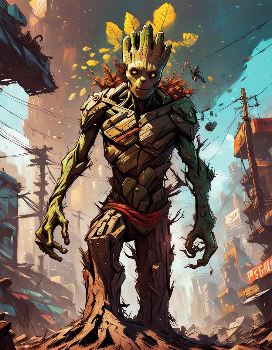 I am Groot - AI Generated Artwork - NightCafe Creator
