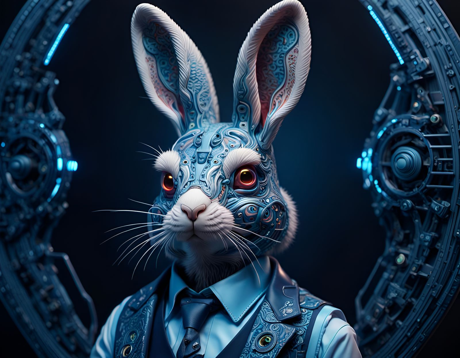 Follow the White Rabbit - AI Generated Artwork - NightCafe Creator