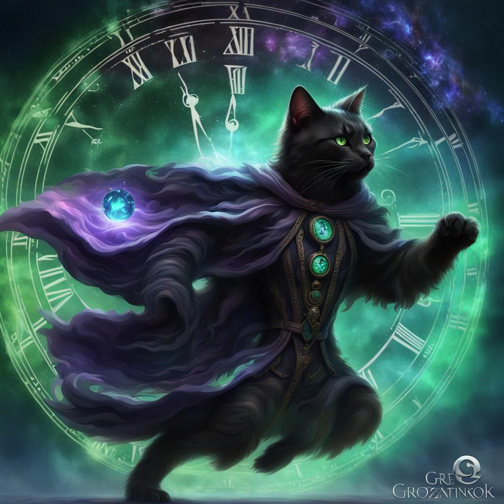Cat humanoid Wizard - AI Generated Artwork - NightCafe Creator