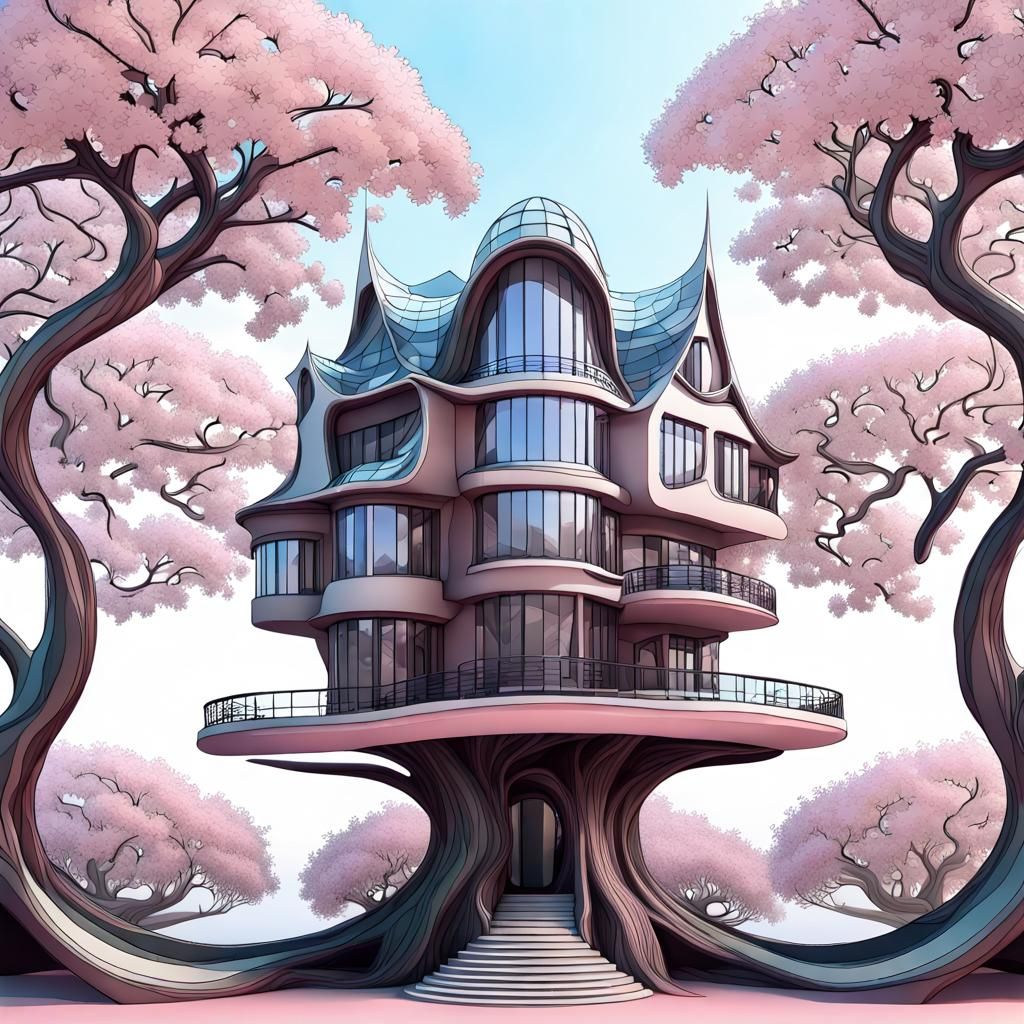 Tree house - AI Generated Artwork - NightCafe Creator