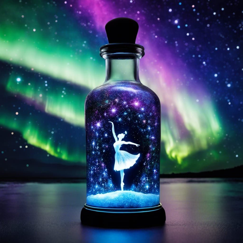 Dancer in a Glass Bottle - AI Generated Artwork - NightCafe Creator