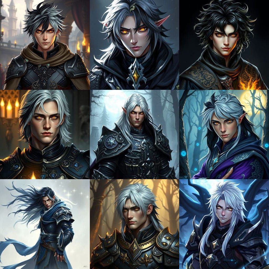 Vali Ravenclaw as a male a World of Warcraft Character with white and ...