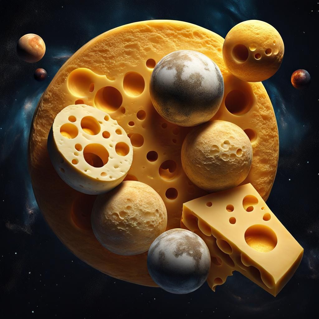 Infinite Worlds of Cheese - AI Generated Artwork - NightCafe Creator