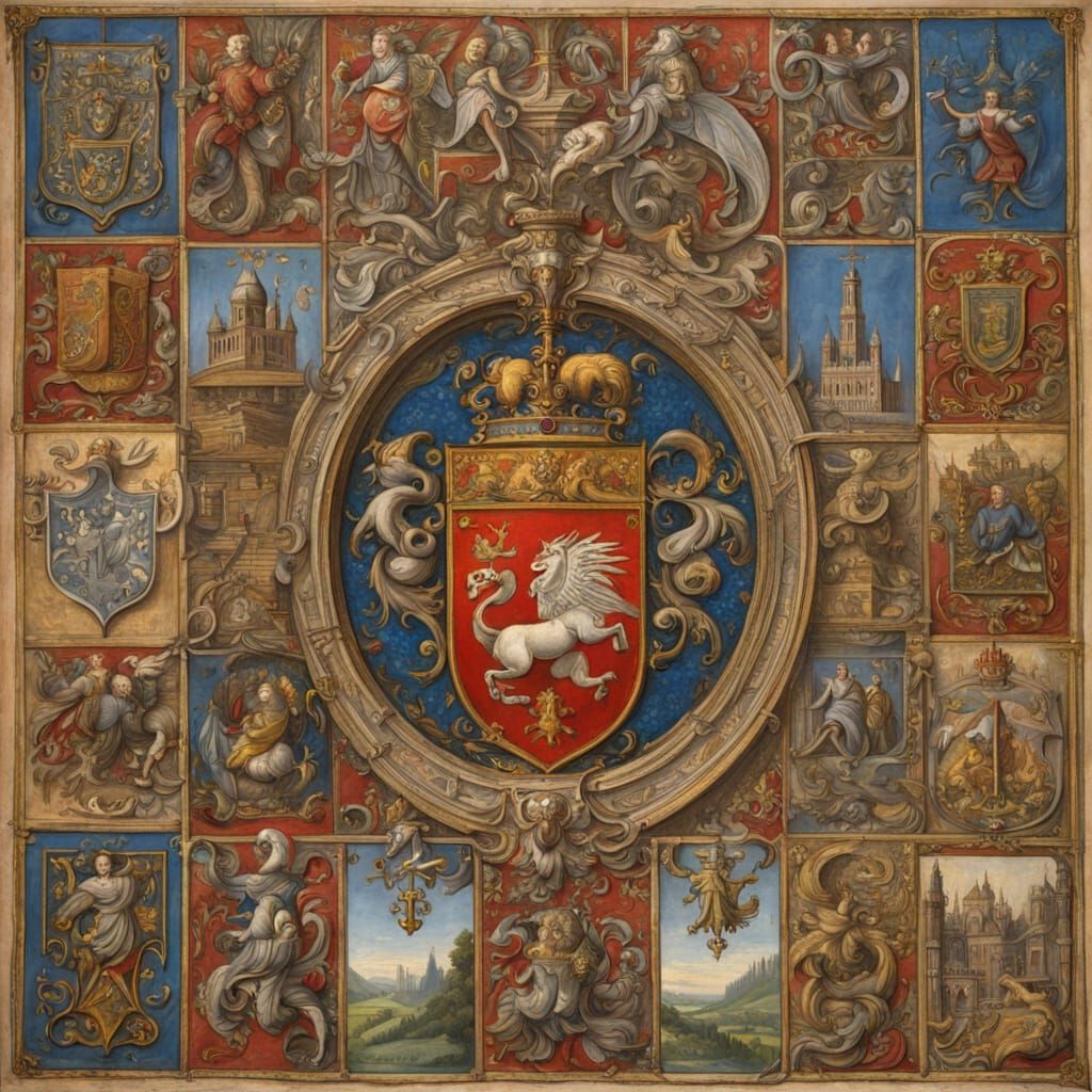 A Renaissance-inspired - Renaissance Heraldry Illuminated i...