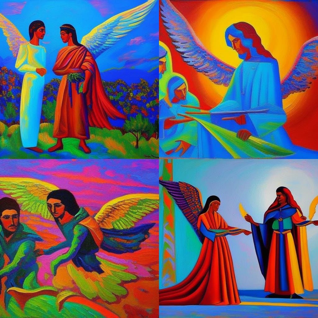 Archangel Uriel and Shem Angel Poiel Helping Me Have a Great Day - AI ...