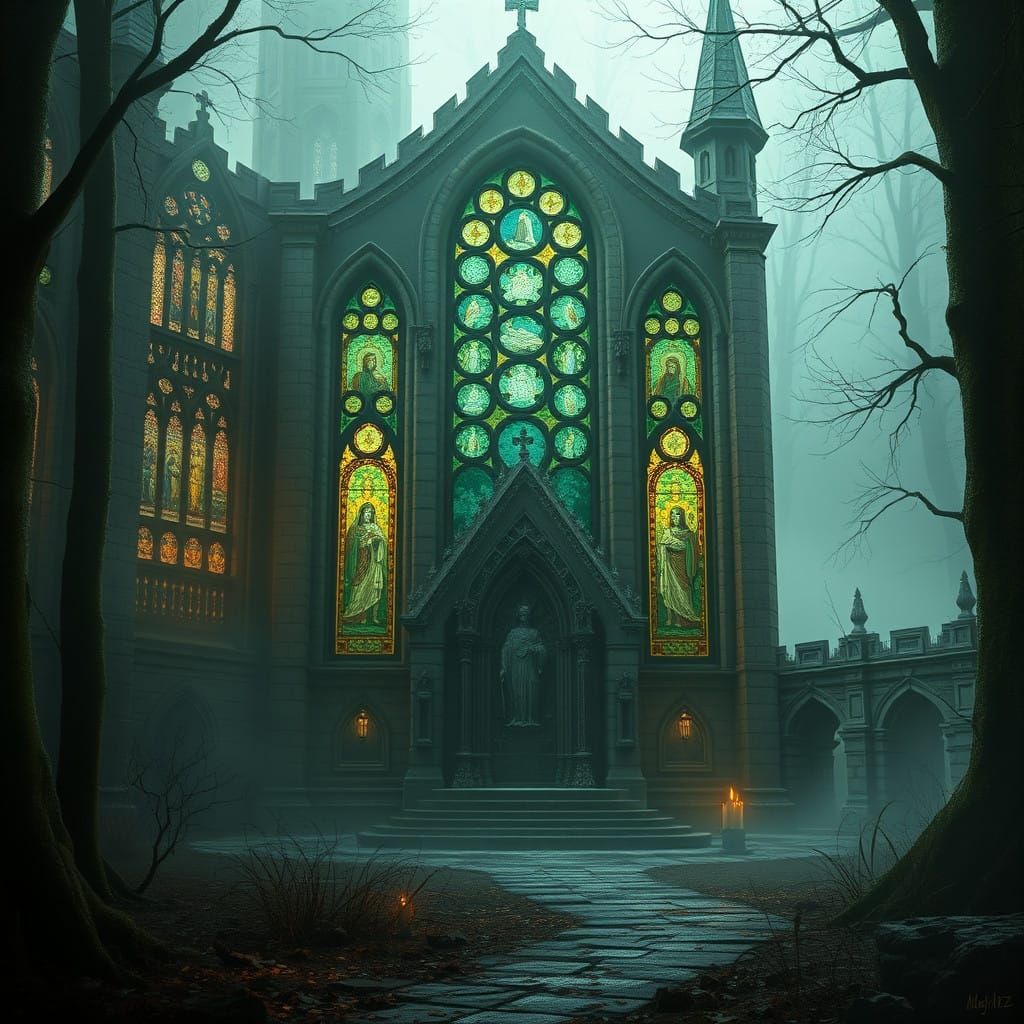 Ancient Fort Redwater: Mystical Atmosphere and Ley... - AI Art