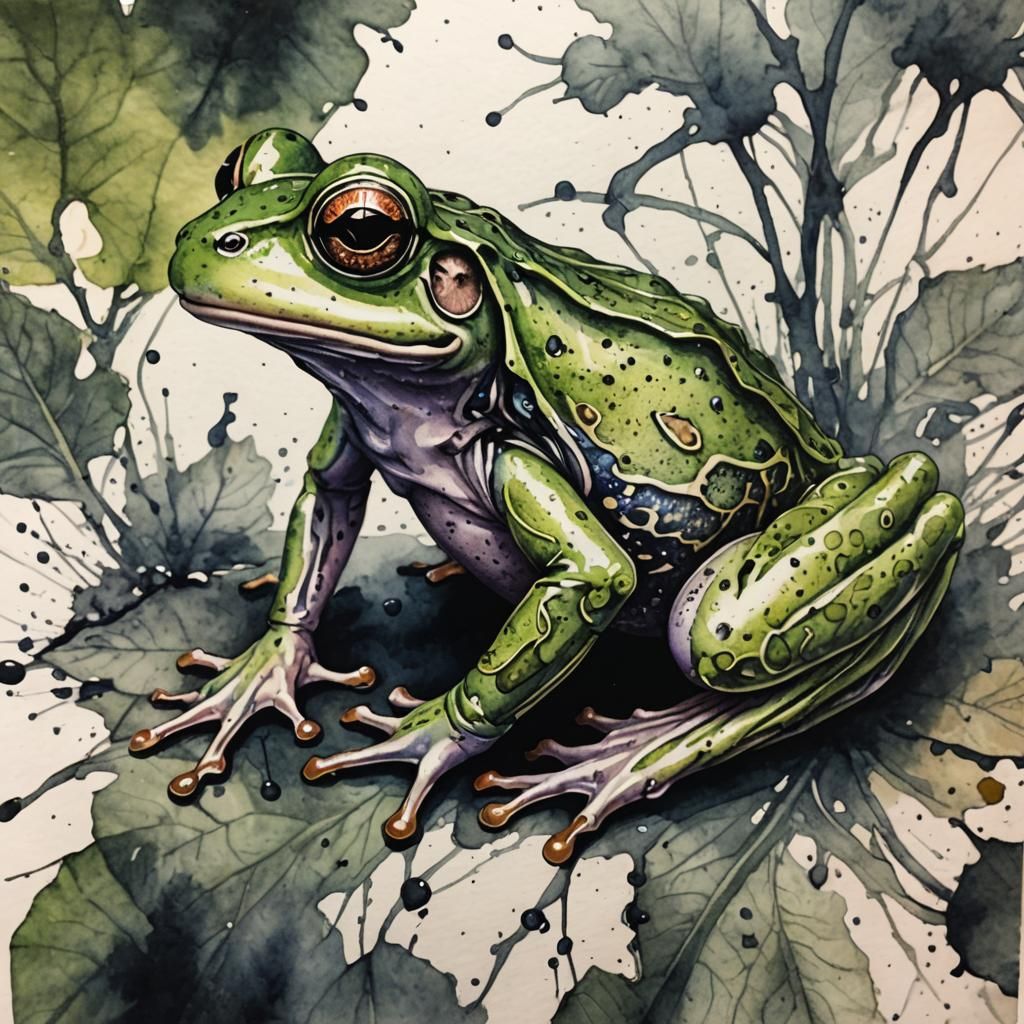 Bullfrog - AI Generated Artwork - NightCafe Creator