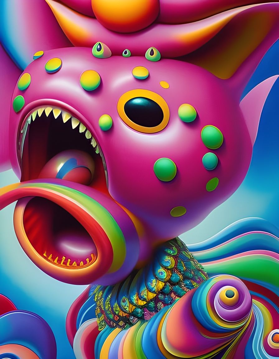 a screaming mimi - AI Generated Artwork - NightCafe Creator