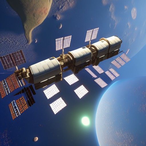 The International Space Station - AI Generated Artwork - NightCafe Creator