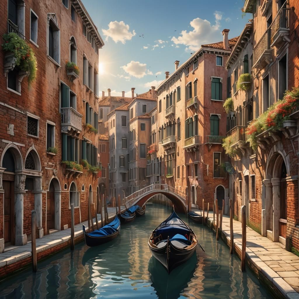 VENICE IN SUNLIGHT - AI Generated Artwork - NightCafe Creator
