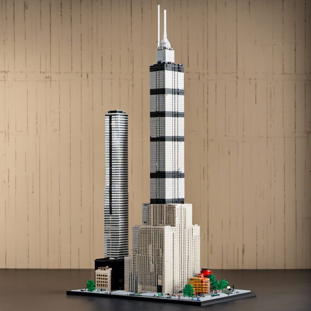 LEGO Sears Tower - AI Generated Artwork - NightCafe Creator