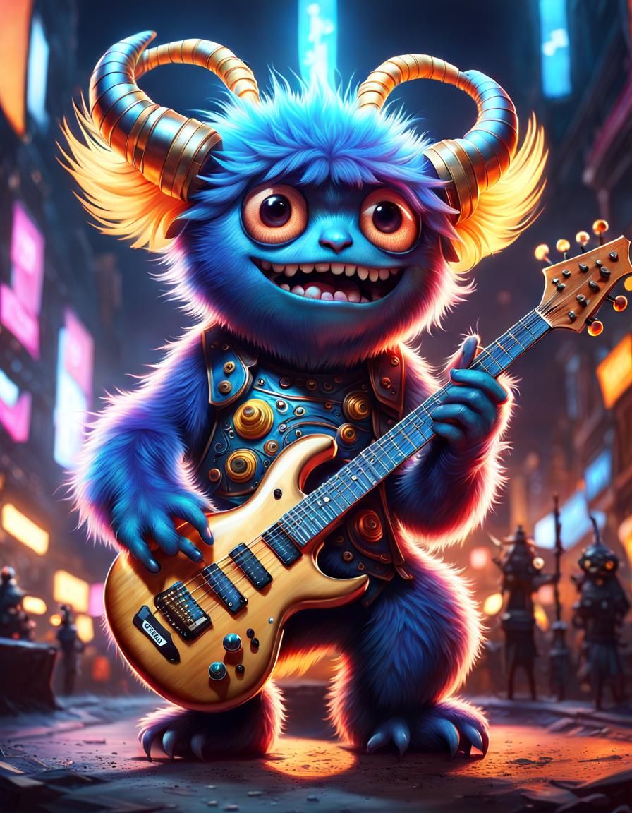 Monster Rocker 4 - AI Generated Artwork - NightCafe Creator