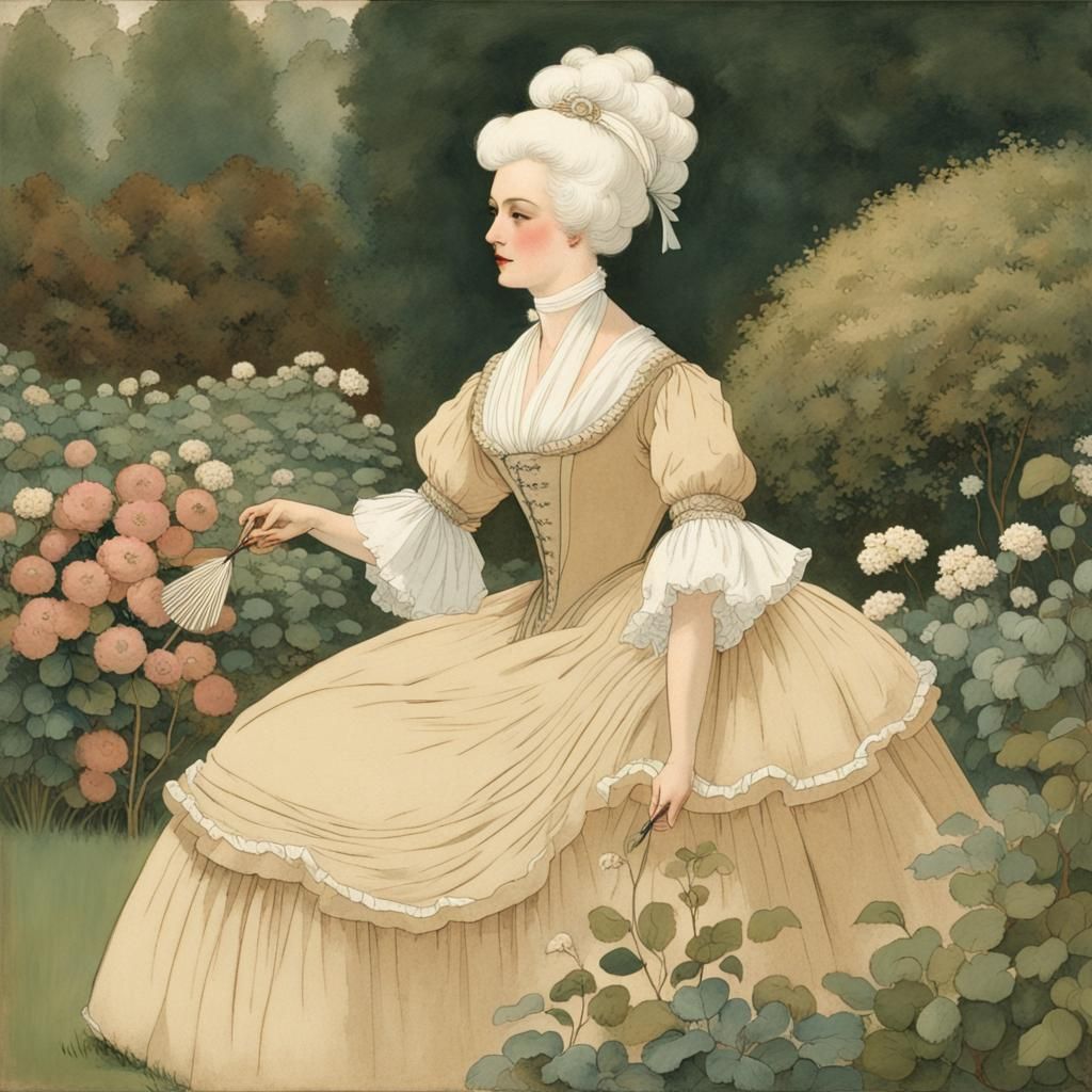 Colonial Woman 2 - AI Generated Artwork - NightCafe Creator