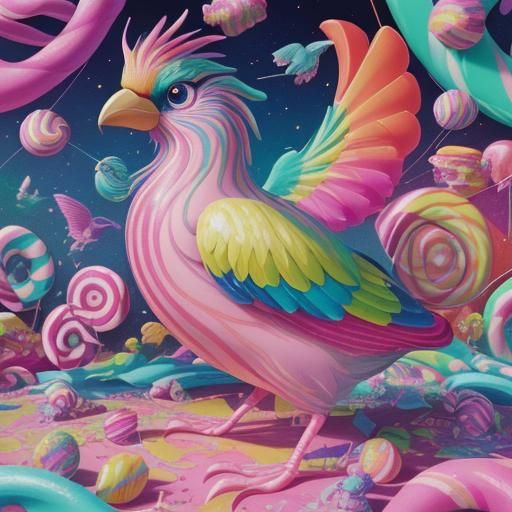 Birds Candy art style! Whimsical playful colorful! candy!!! 🍬🍭 ...