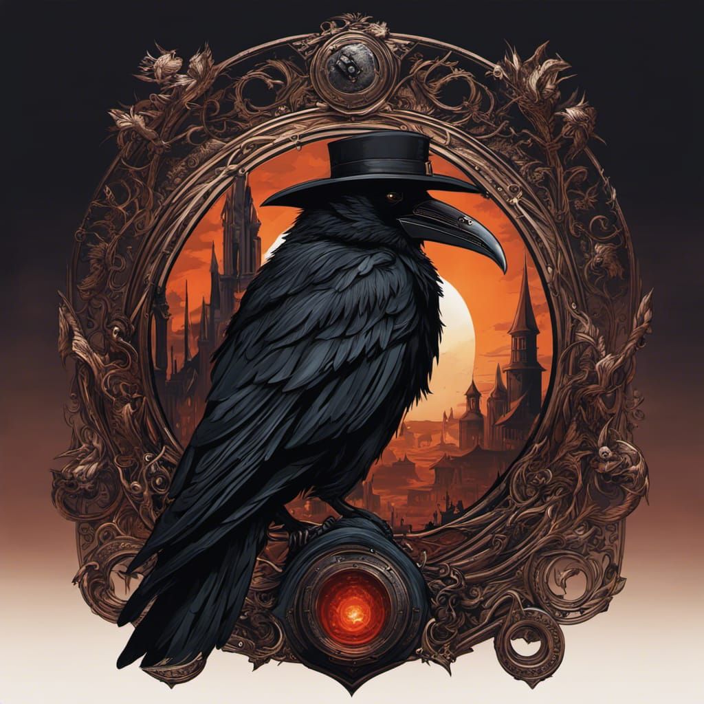 Hello Mr. Crow! - AI Generated Artwork - NightCafe Creator