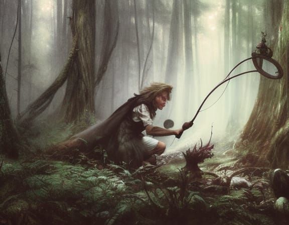 Fairy catcher - AI Generated Artwork - NightCafe Creator