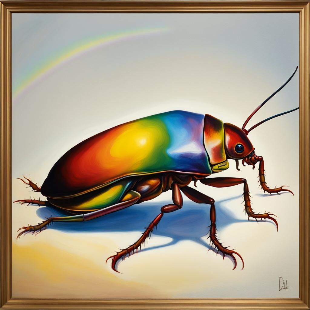 rainbow roach - AI Generated Artwork - NightCafe Creator