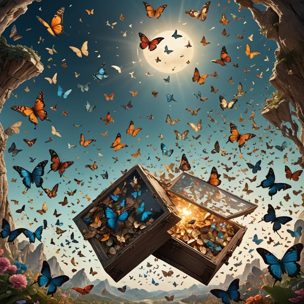 Butterflies Come Alive - AI Generated Artwork - NightCafe Creator