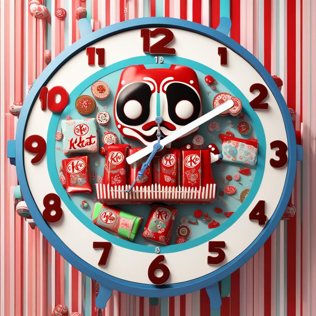 Kit Kat O' Clock - AI Generated Artwork - NightCafe Creator