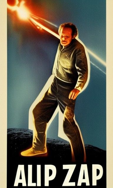 Movie poster for ALIEN ZAP - AI Generated Artwork - NightCafe Creator